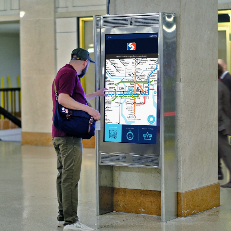 Custom Station Ticketing & Wayfinding Kiosks | BestKiosk